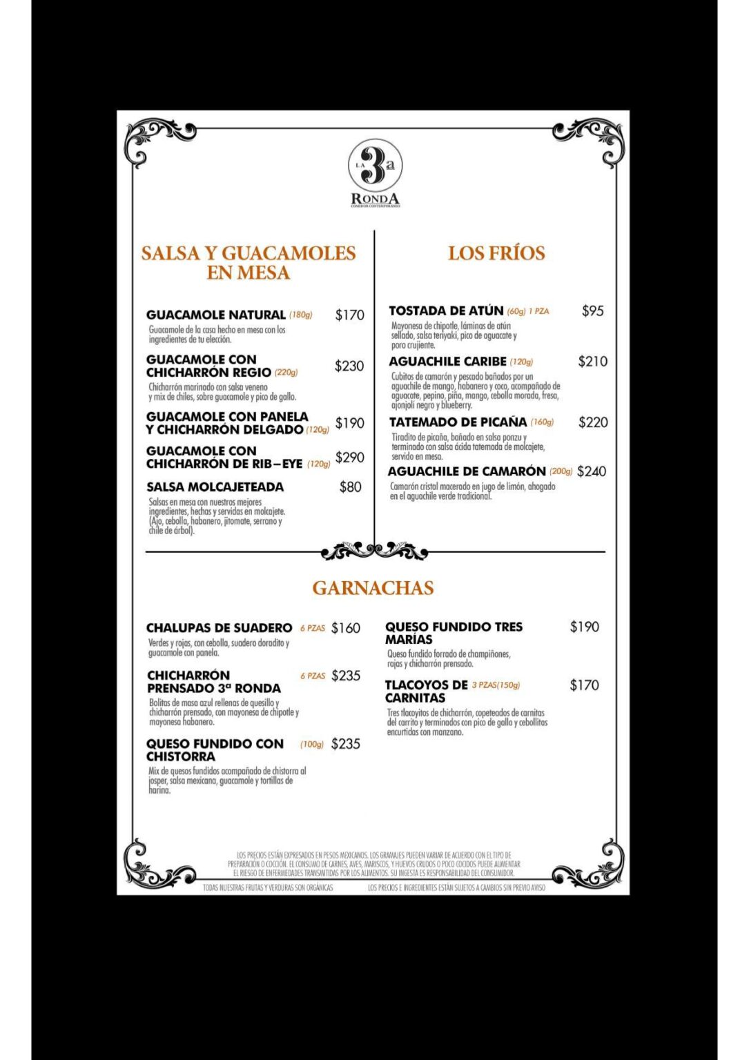 Menú Mundo E – La 3a Ronda